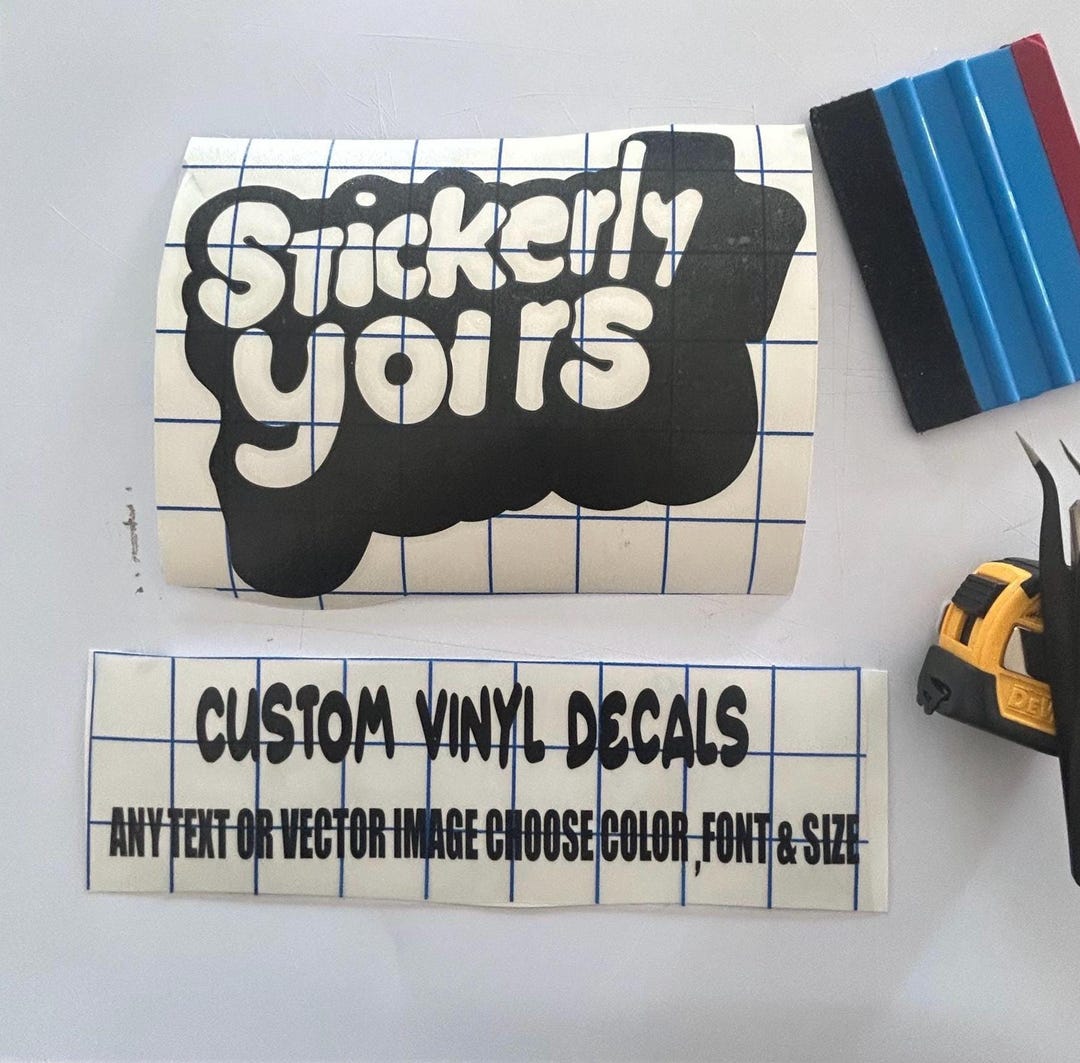Personalized Vinyl Decals: Custom Text, Logo, Image for Cars, Laptops ...