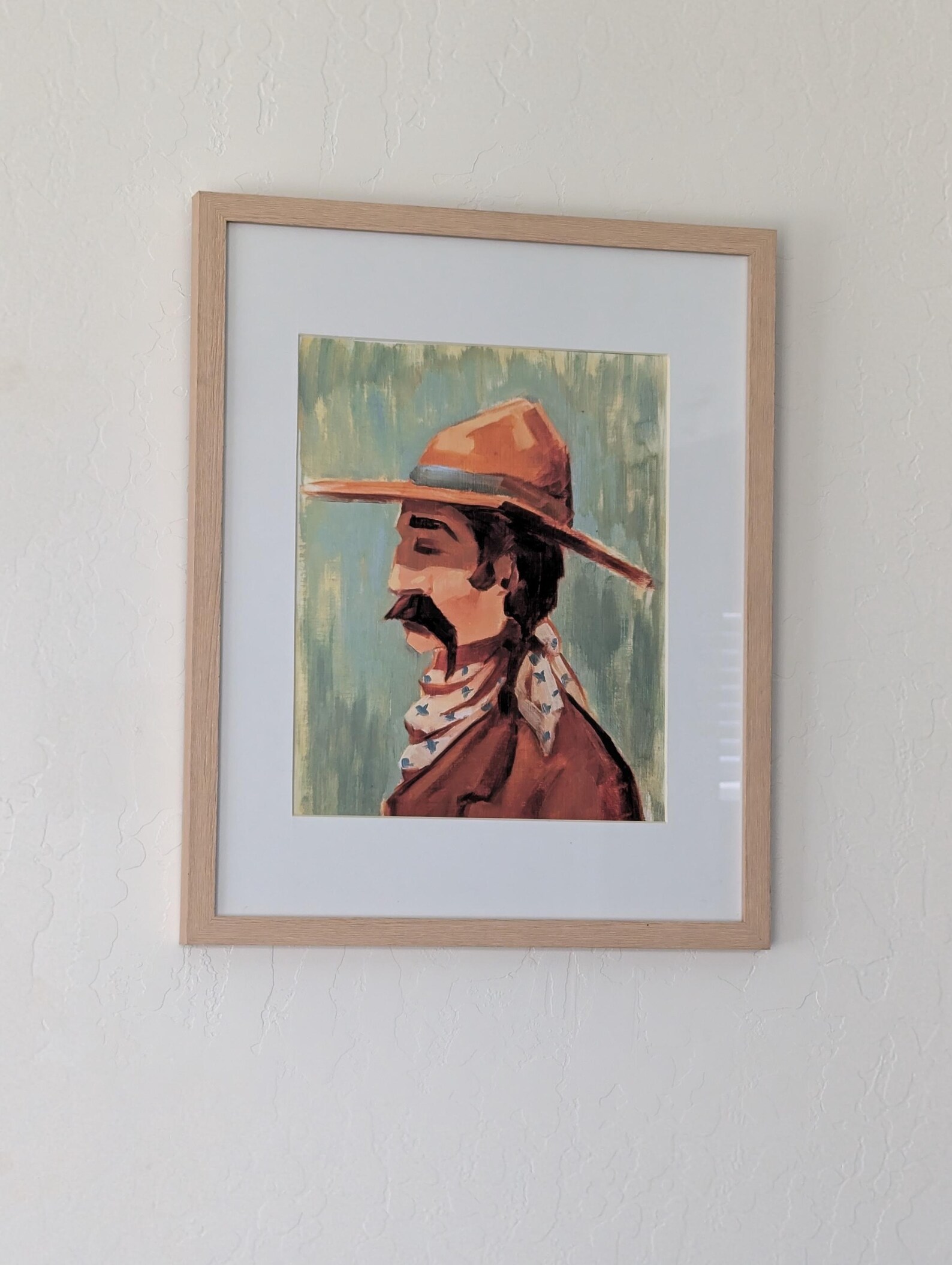 Handlebar | Original Cowboy Painting - Etsy
