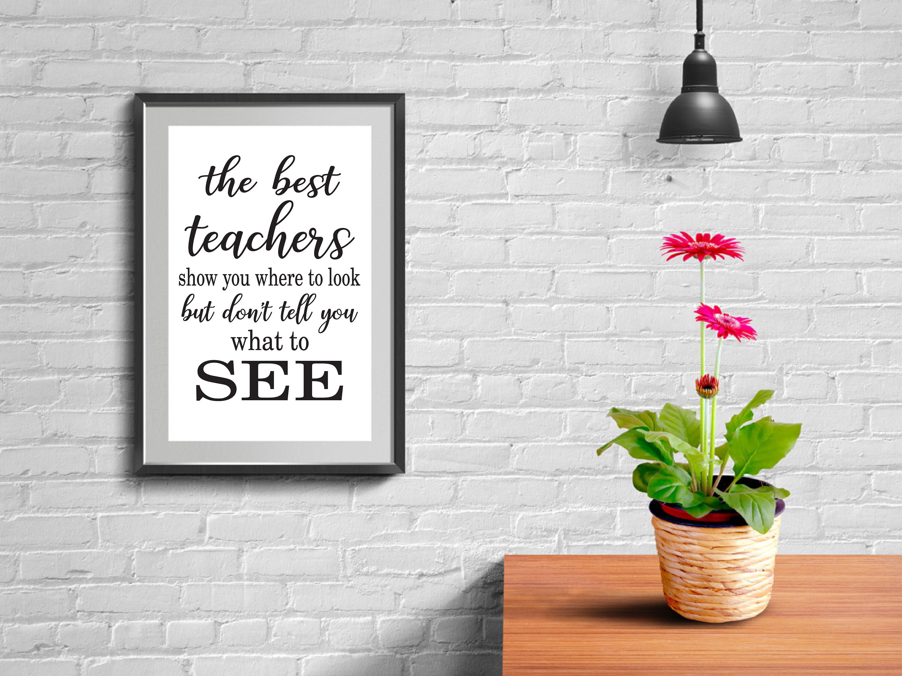 The Best Teachers Quote SVG Dxf PNG Pdf JPG File Digital Download - Etsy