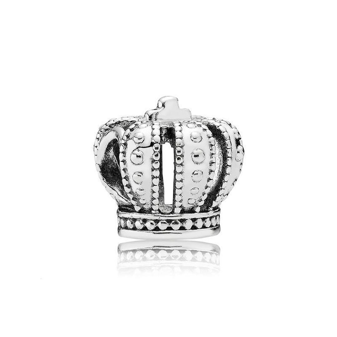 New Sterling Silver Cz Pandora Crown Charm - Etsy