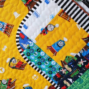 Thomas the Train Fabric, Patchwork Quilt, Thomas and Friends Fabric - Etsy