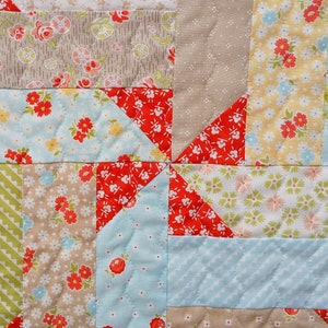 Pinwheel Spring Twist Patchwork Quilt / Blanket - Etsy