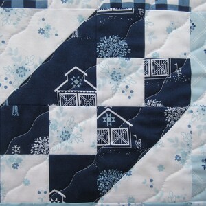 Jane's Ladder Baby Quilt: Tasha Noel Simply Country Cotton, 40.5x48.5in ...