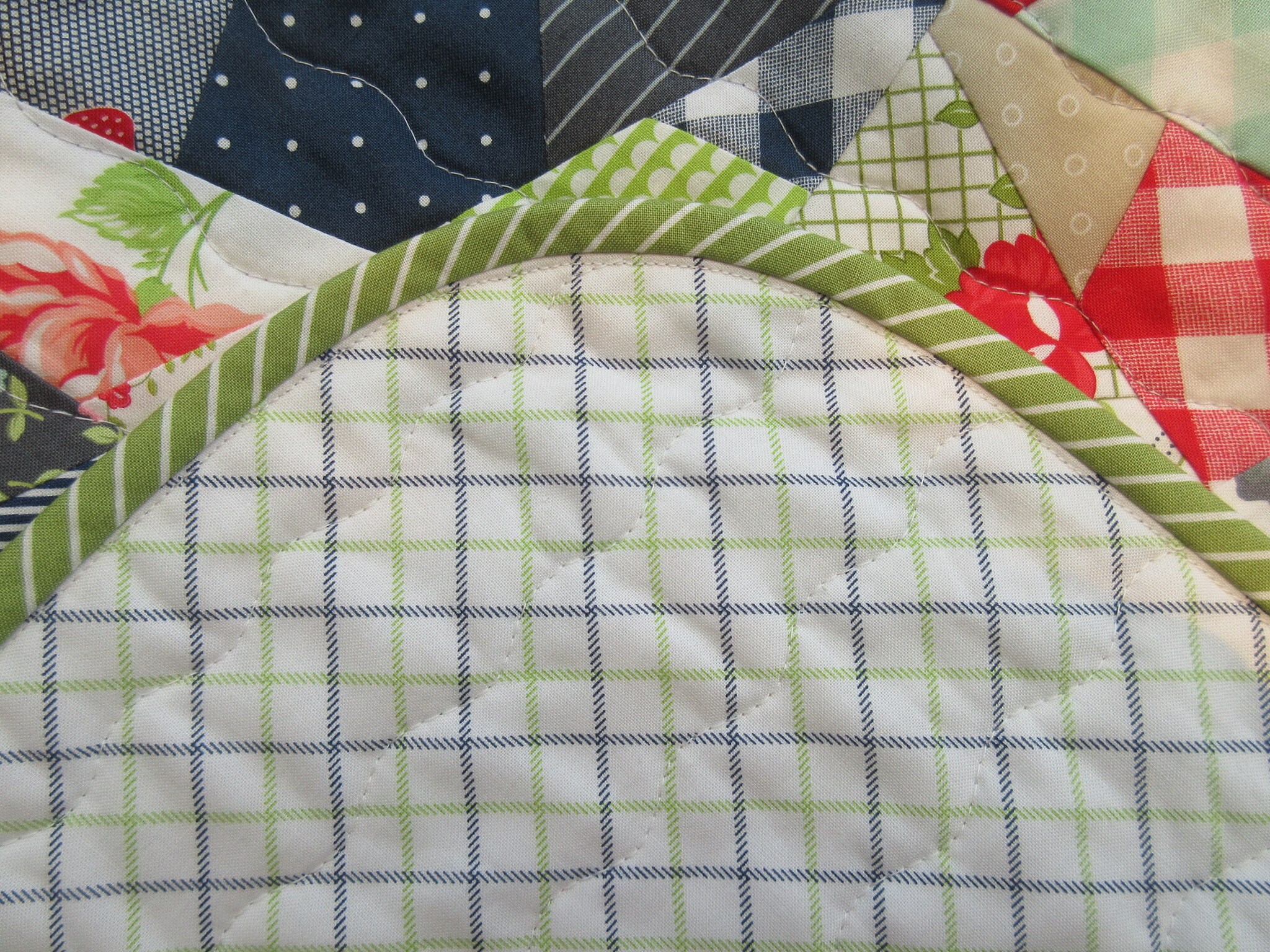 Bonnie and Camille Patchwork Quilt: Handmade Cotton Crazy Quilt (41 ...