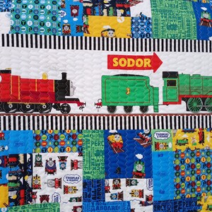 Thomas the Train Fabric, Patchwork Quilt, Thomas and Friends Fabric - Etsy