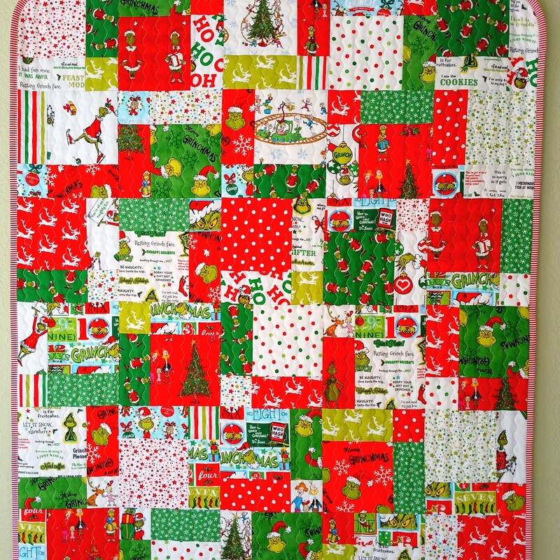 Grinch Quilt Kit - Etsy