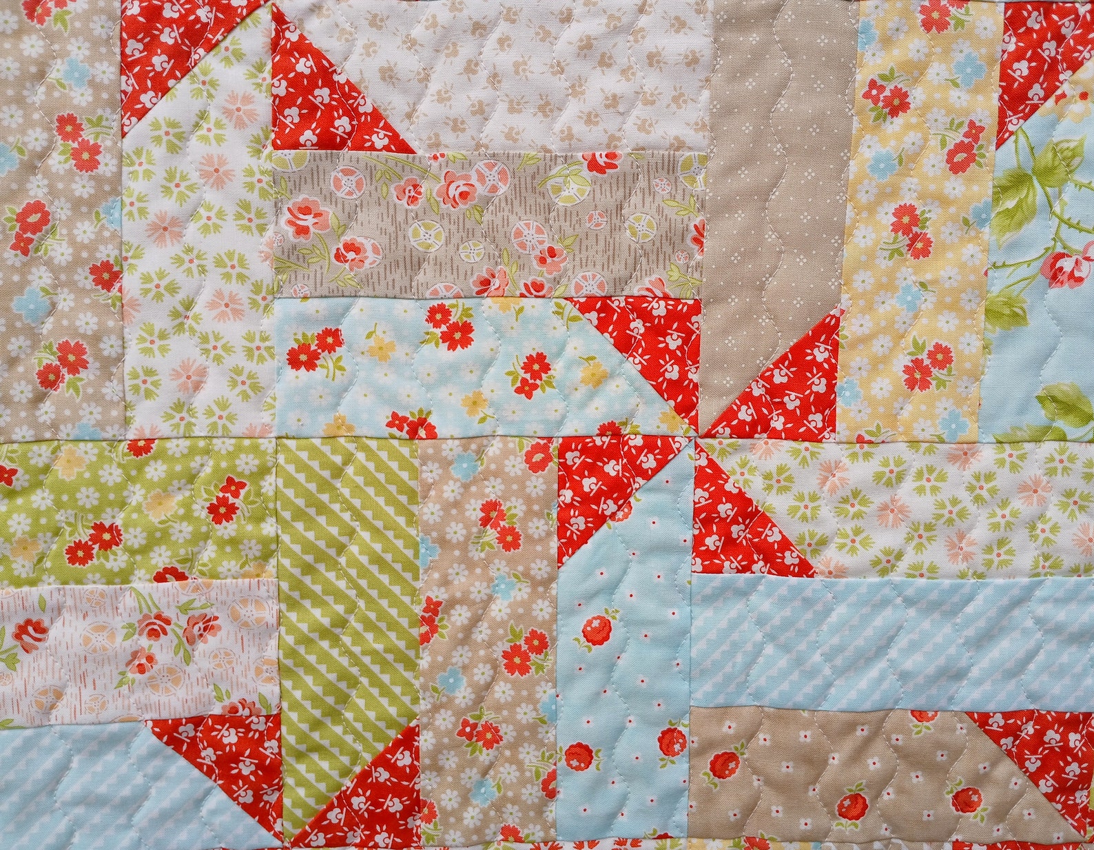 Pinwheel Spring Twist Patchwork Quilt / Blanket - Etsy