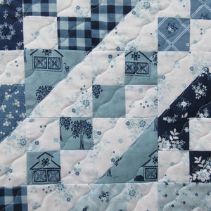 Jane's Ladder Baby Quilt: Tasha Noel Simply Country Cotton, 40.5x48.5in ...