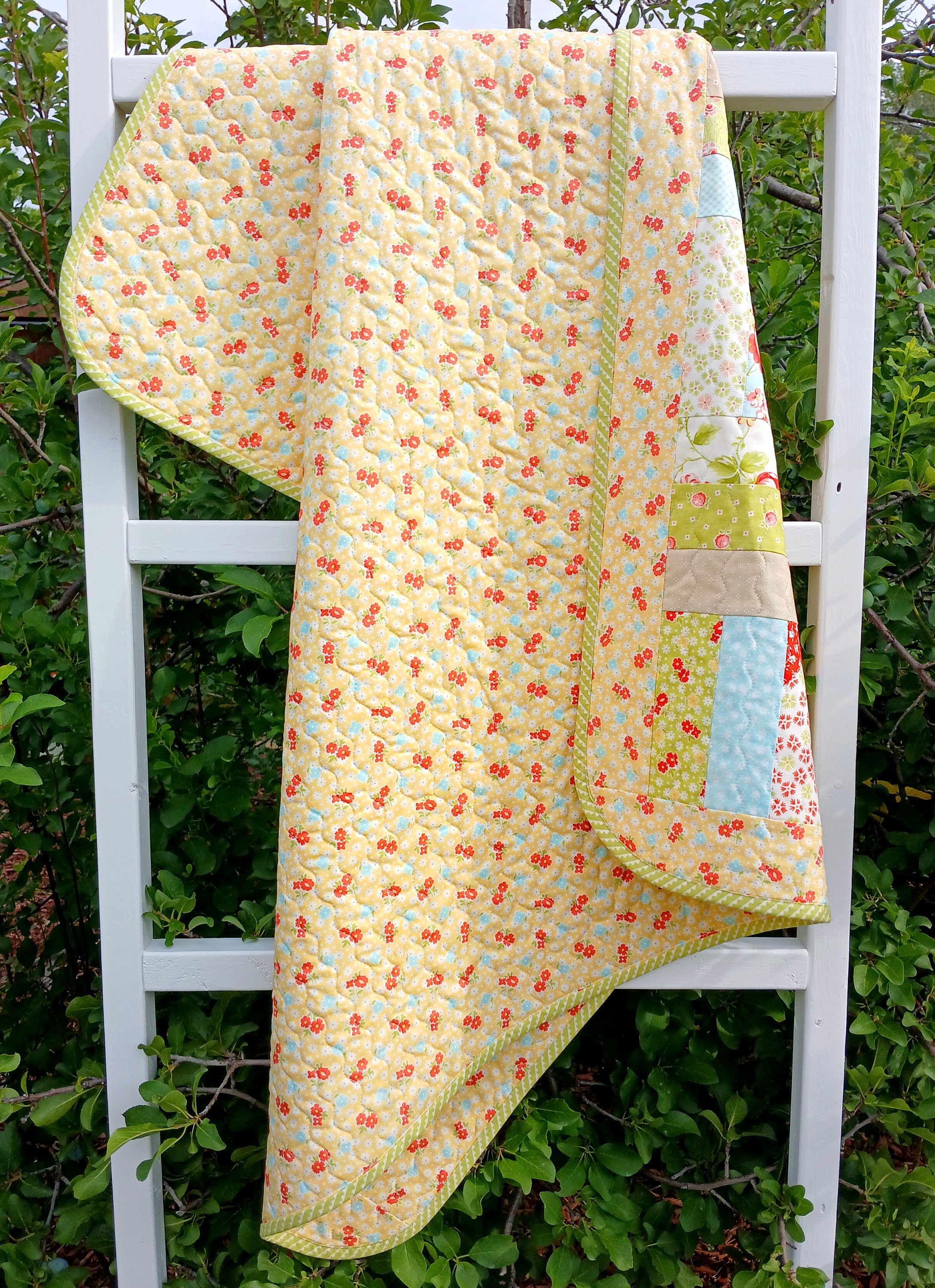 Pinwheel Spring Twist Patchwork Quilt / Blanket - Etsy