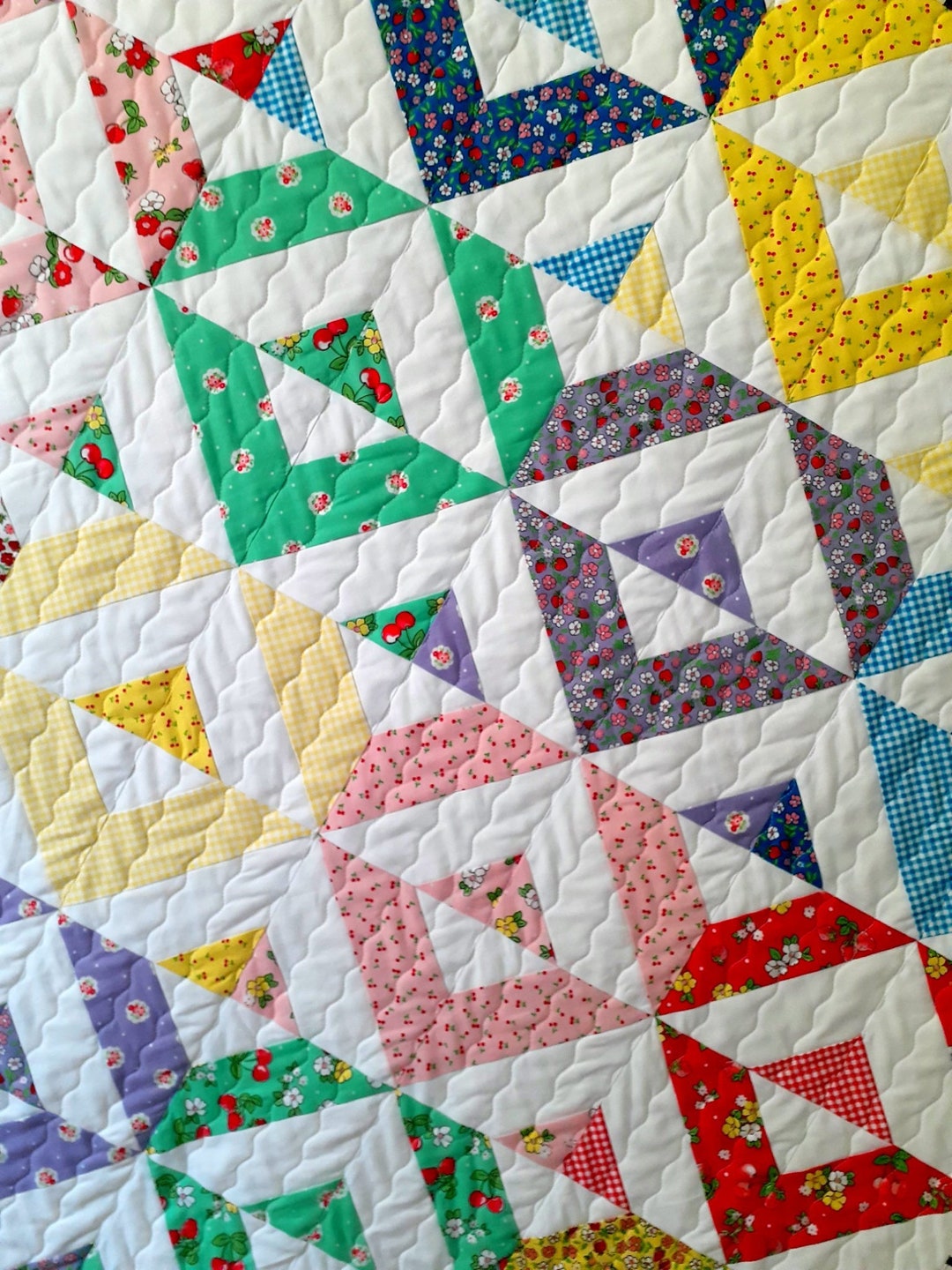 Simplicity Patchwork Baby Quilt - Etsy