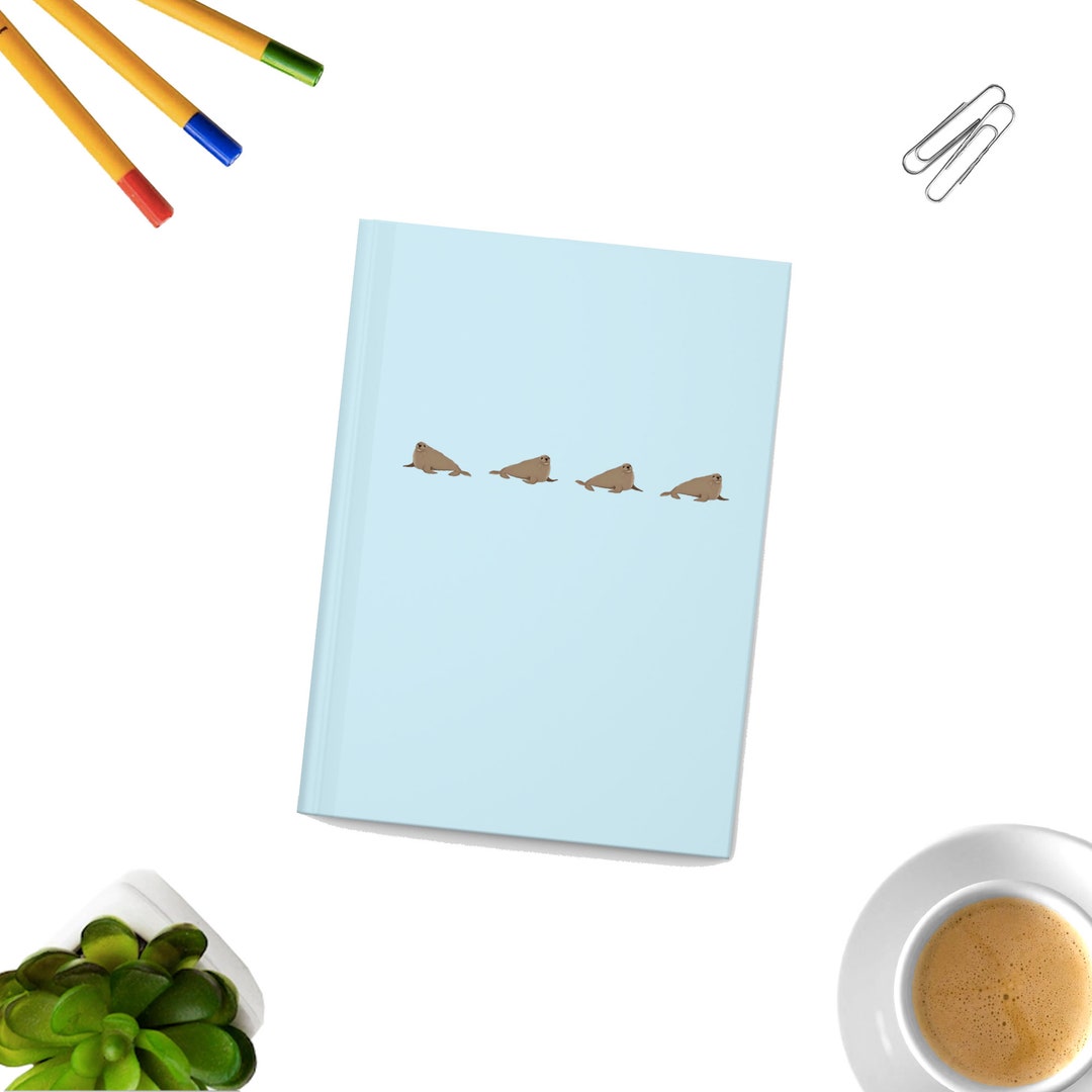 Seal Journal Spiral Notebooks, Cute Seal Journal, Gift for Seal Lover ...