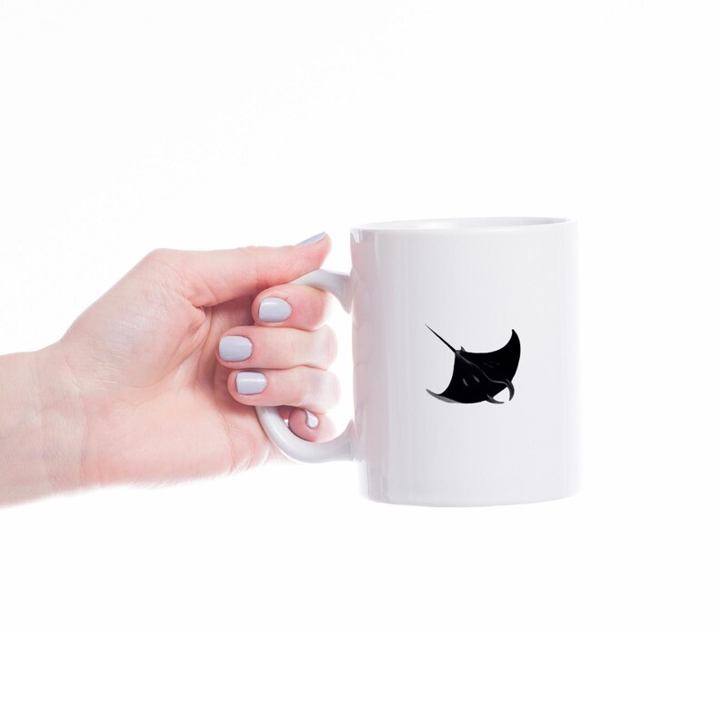 Manta Ray Coffee Mug, Stingray Personalized Mug, Cute Ocean Lover ...