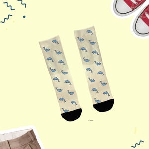 Dolphin Socks, Cute Dolphin Socks, Dolphin Socks, Dolphin Ocean Lover Socks, Cute Dolphin Socks ...