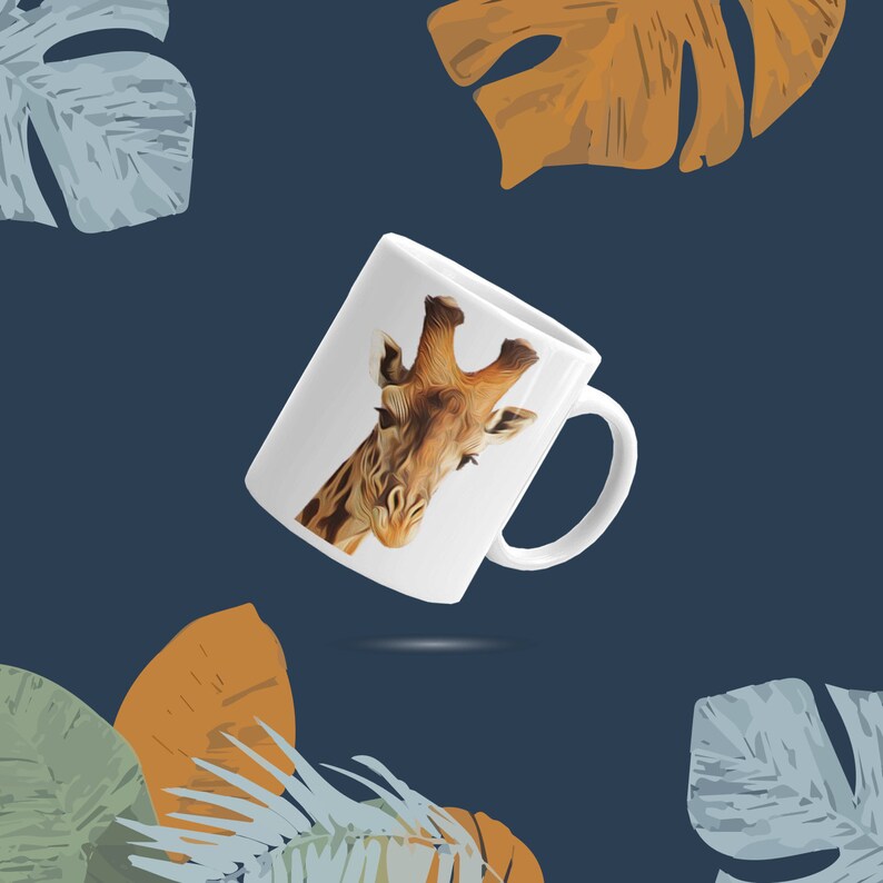 Giraffe Coffee Mug Giraffe Coffee Cup Giraffe Designed Mug - Etsy