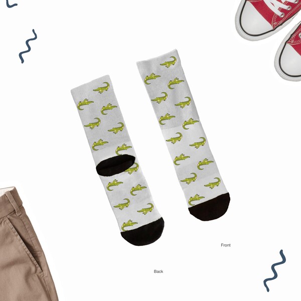 Crocodile Socks - Etsy