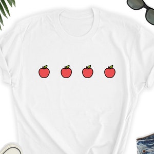 Apple Shirt, Apple Cute Lover T-shirt, Apple Tee Shirt, Apple Fruits ...
