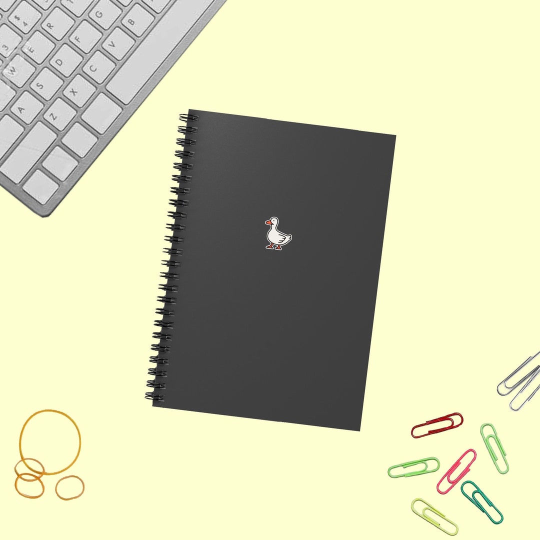 Duck Journal Spiral Notebooks, Cute Duck Journal, Gift for Duck Lover ...