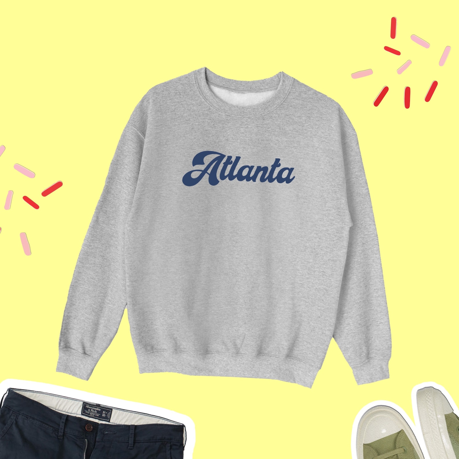 Atlanta Sweatshirt / Atlanta gift / Atlanta Sweater / Atlanta | Etsy