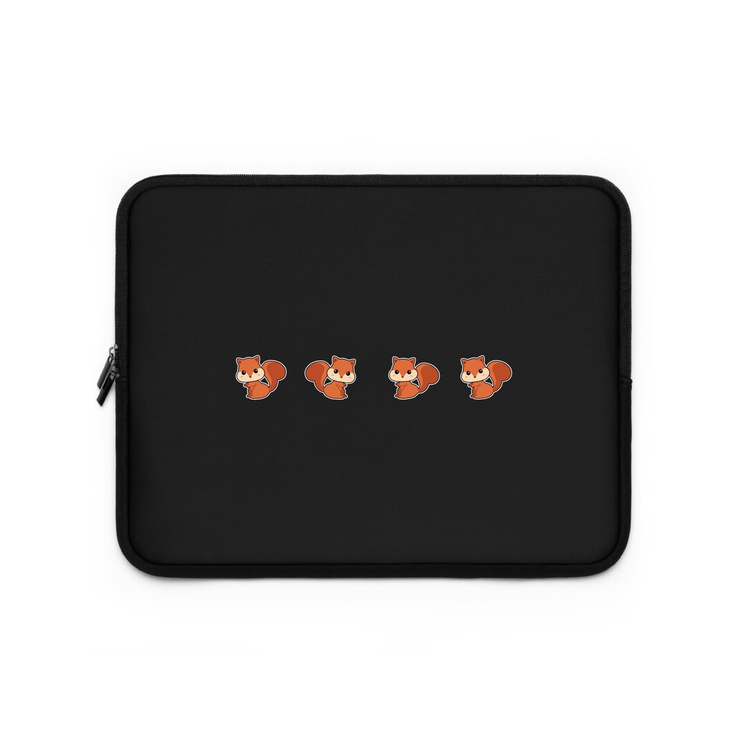 Squirrel Laptop Sleeve, Cute Squirrel Laptop iPad Sleeve, Squirrel Fun ...