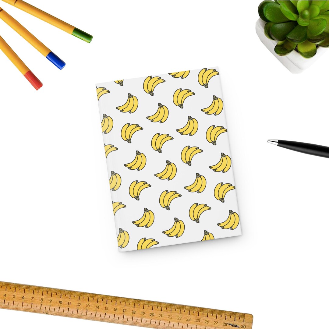 Banana Notebook Journal, Banana Cute Journal, Gift for Banana Fruit ...