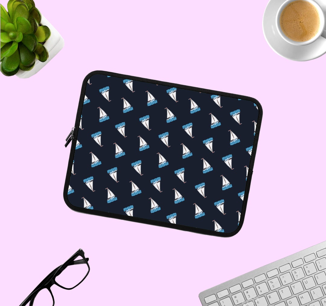 Boat Laptop Sleeve, Cute Sailing Boat Laptop iPad Sleeve, Boats Lover ...