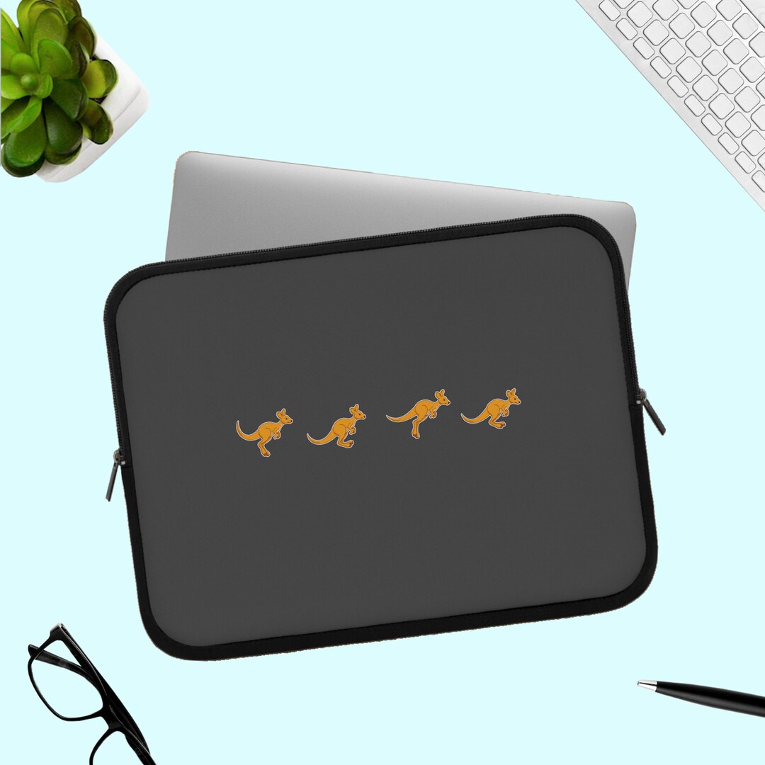 Kangaroo Laptop Sleeve, Cute Kangaroo Laptop iPad Sleeve, Kangaroos ...