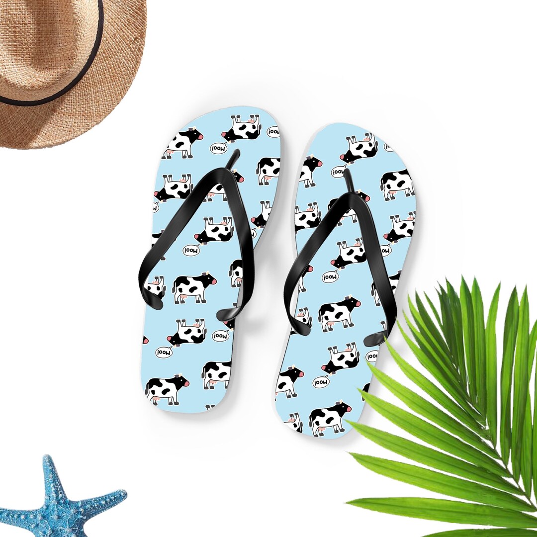 Cow Unisex Flip-flops, Cow Flip Flops Sandals, Cows Lover Gift, Cute ...