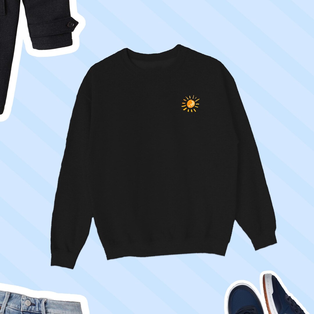 Sun Sweatshirt, Sunshine Icon Sweater, Cute Sun Crewneck, Summer Top ...