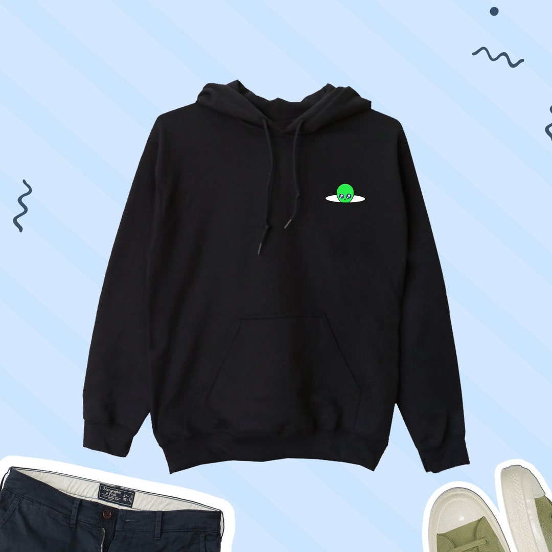 Alien Hoodie, Aliens Lover Hoodie, Cute Alien Hooded Sweater, Alien ...