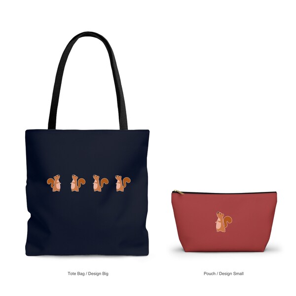 Squirrel Tote Bag - Etsy
