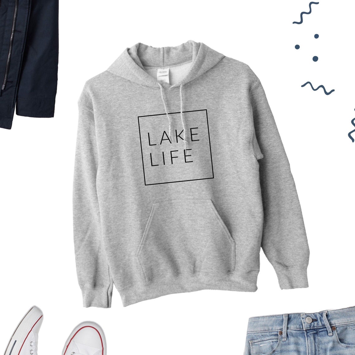 Lake Life Hoodie / Cute Lake Life Sweater / Lake Love Gift / | Etsy