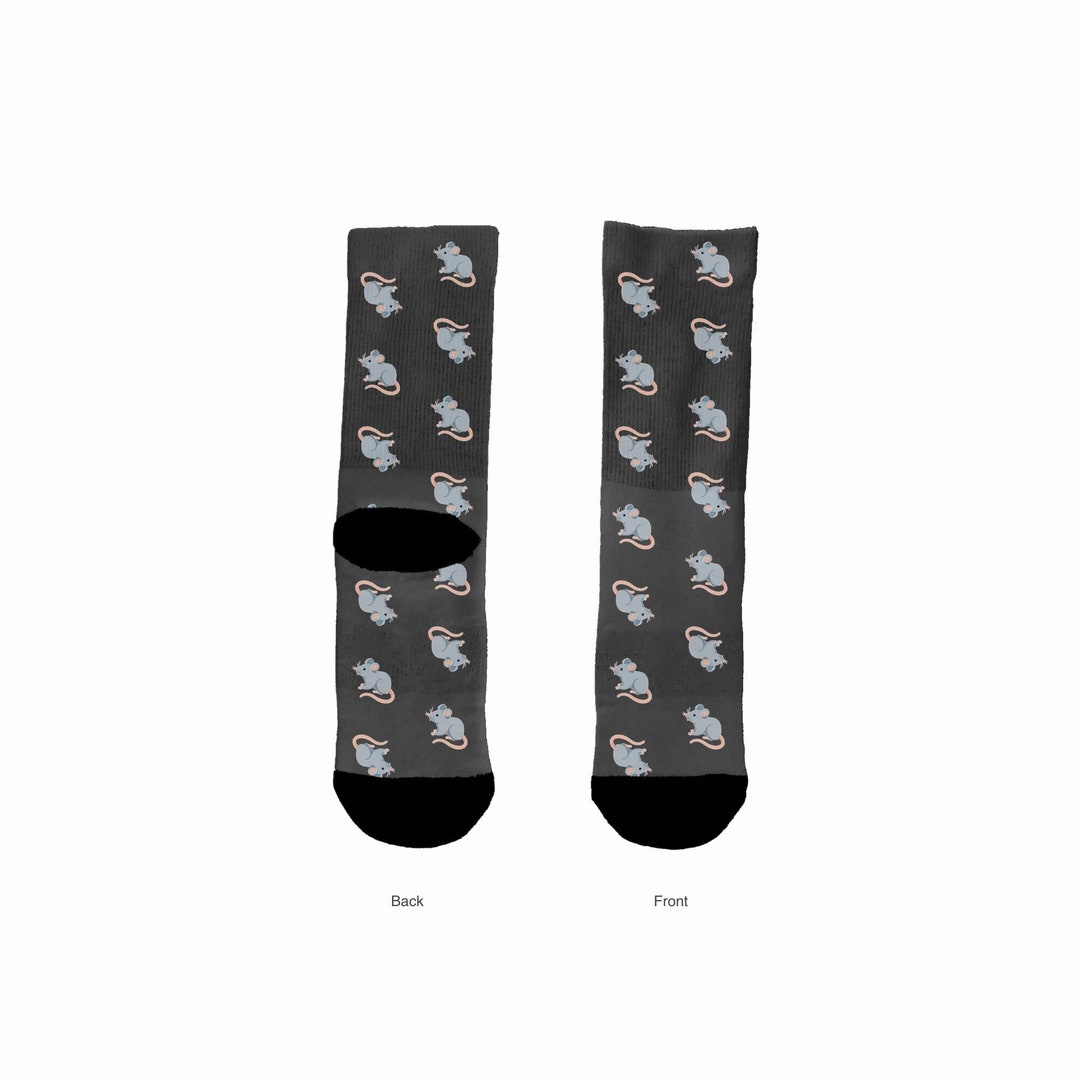 Mouse Socks, Cute Mouse Socks, Happy Mouse Socks, Mouse Icon Socks ...