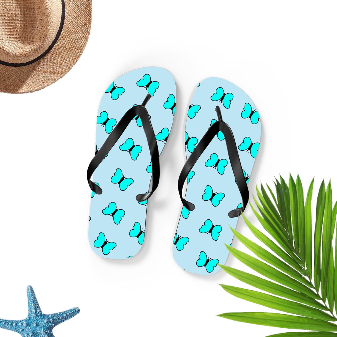Butterfly Flip-flops, Butterflies Flip Flops Sandals, Butterflies Lover ...
