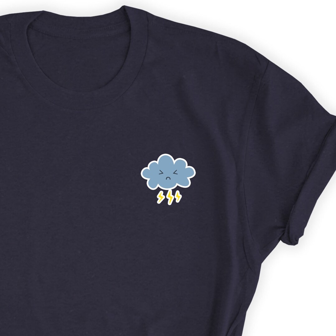 Cloudy Shirt, Cute Cloud Shirt, Cloud Day Tee, Cute Clouds Icon Top ...