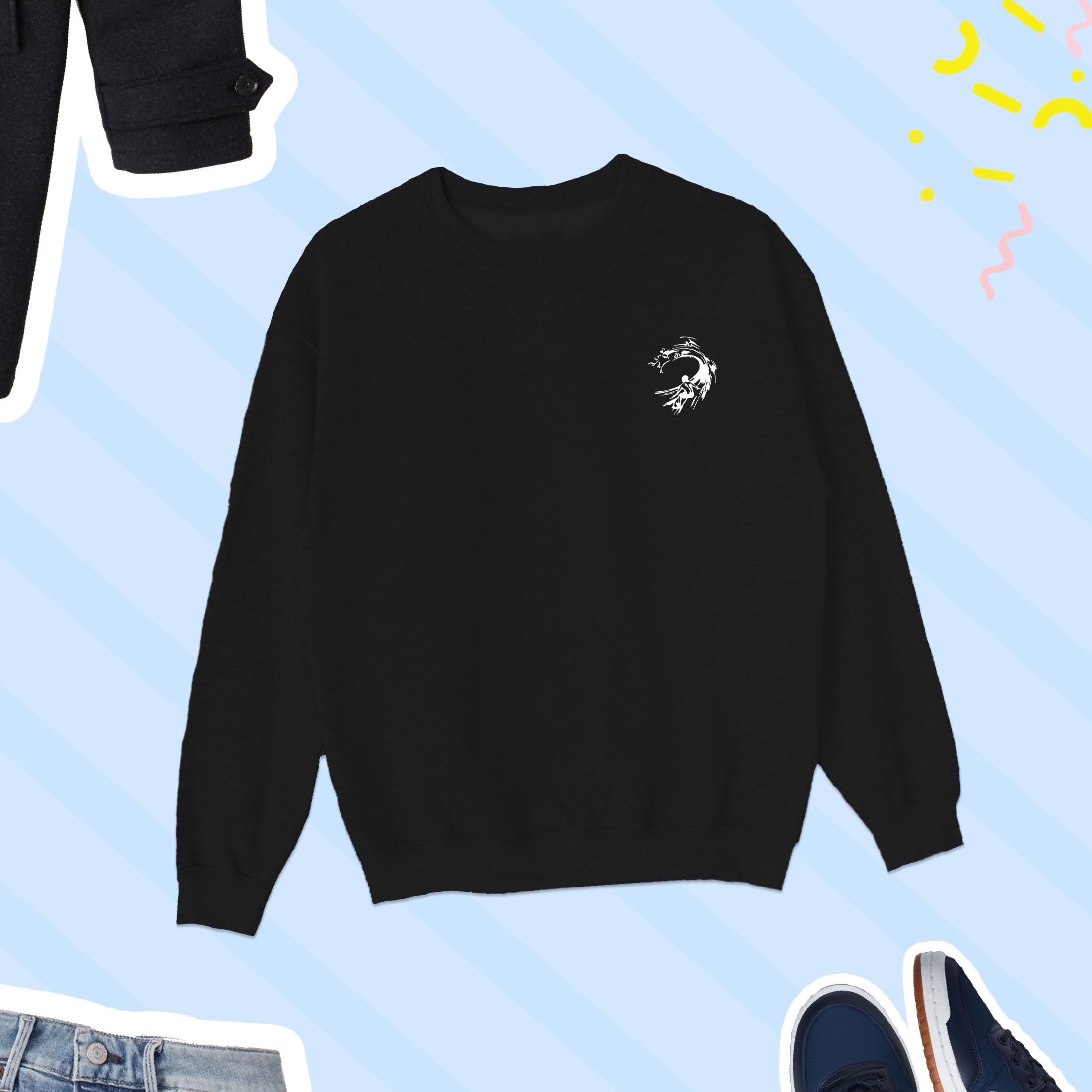 Surf Sweatshirt, Surfer Sweater, Surfer Sweatshirt, Surf Cute Crewneck ...