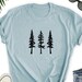 Pine Trees T-shirt, Pine Tree Tees, Tree Graphic Tee, Nature Shirt ...