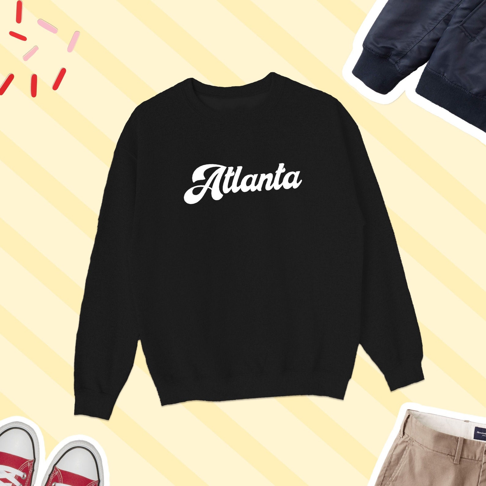 Atlanta Sweatshirt / Atlanta gift / Atlanta Sweater / Atlanta | Etsy