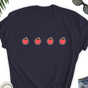 Apple Shirt, Apple Cute Lover T-shirt, Apple Tee Shirt, Apple Fruits ...