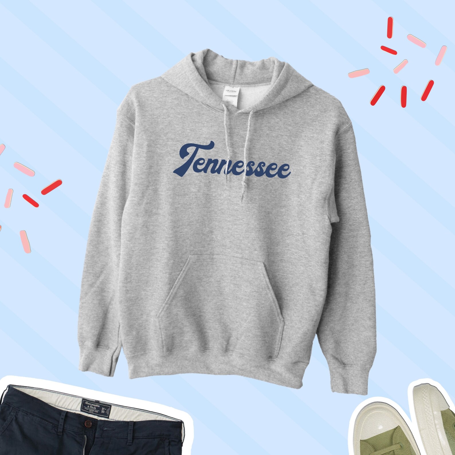 Tennessee Hoodie Cute Tennessee Sweater Tennessee Gift - Etsy