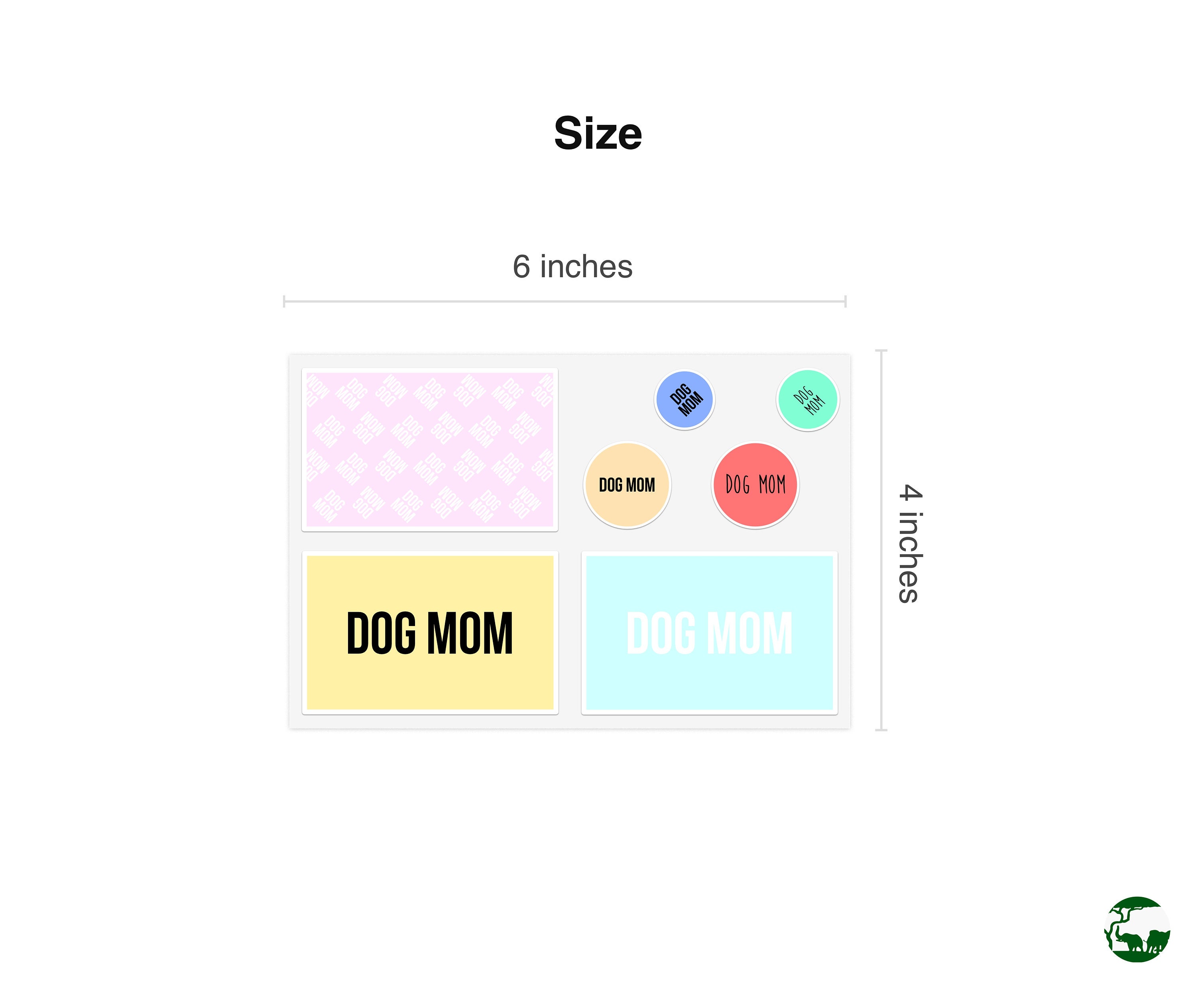 Set of Dog Mom Stickers Pack of Dog Mom Stickers Cute Gift - Etsy