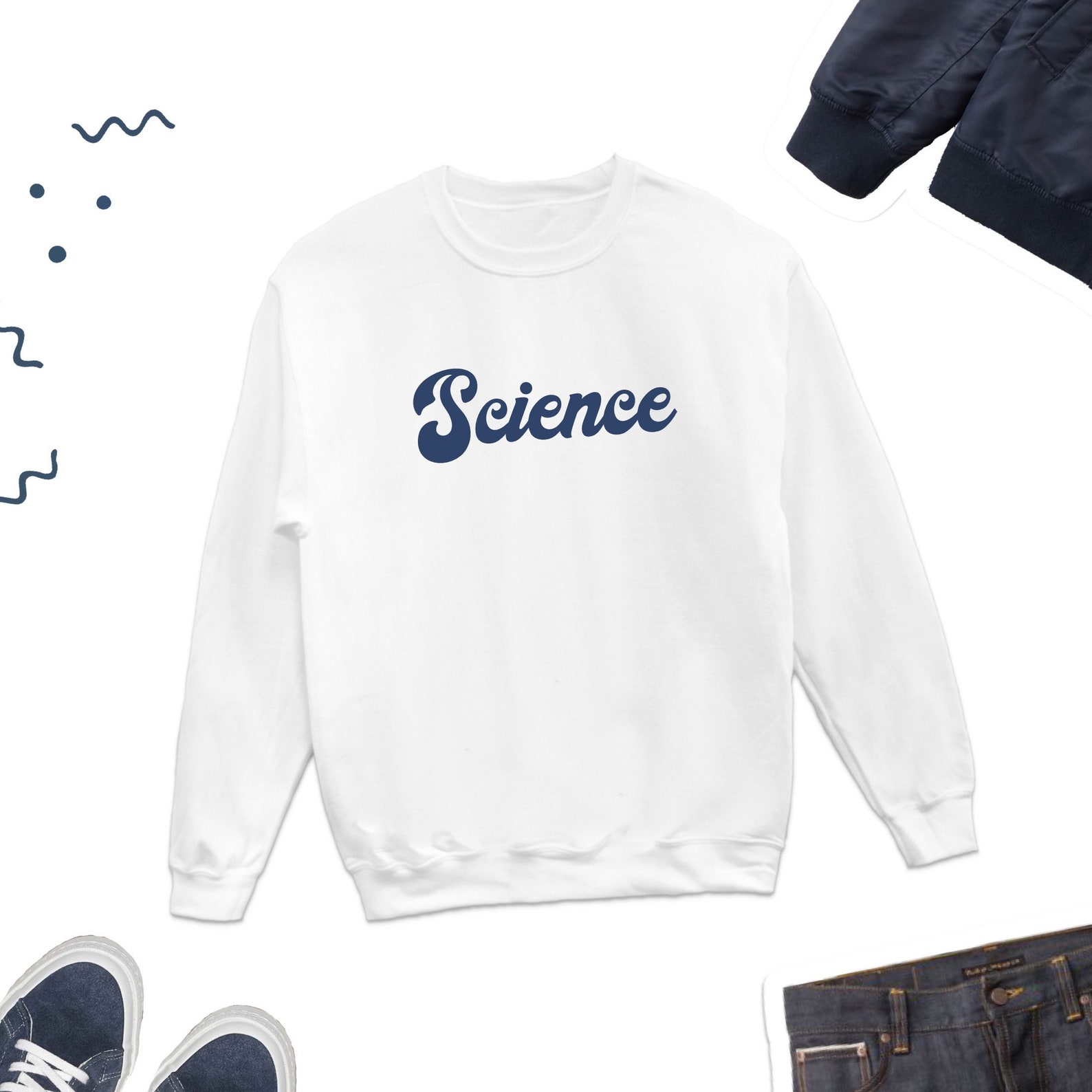 Science Sweatshirt Cute Science Sweater Science Lover | Etsy
