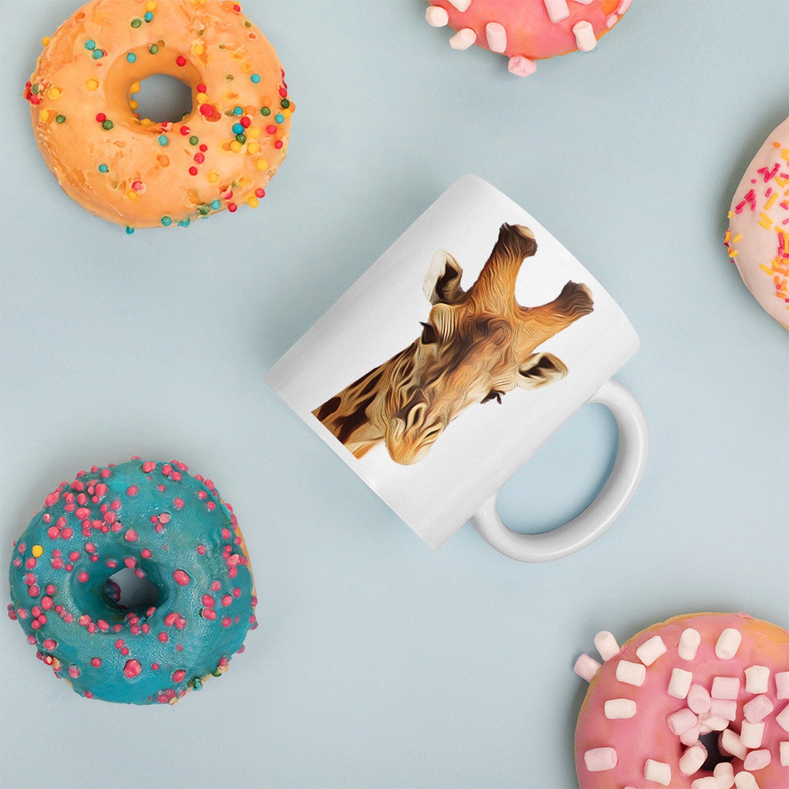 Giraffe Coffee Mug Giraffe Coffee Cup Giraffe Designed Mug - Etsy