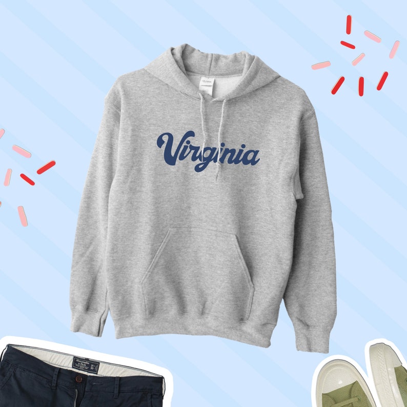 Virginia Hoodie Cute Virginia Sweater Virginia Lover Gift | Etsy