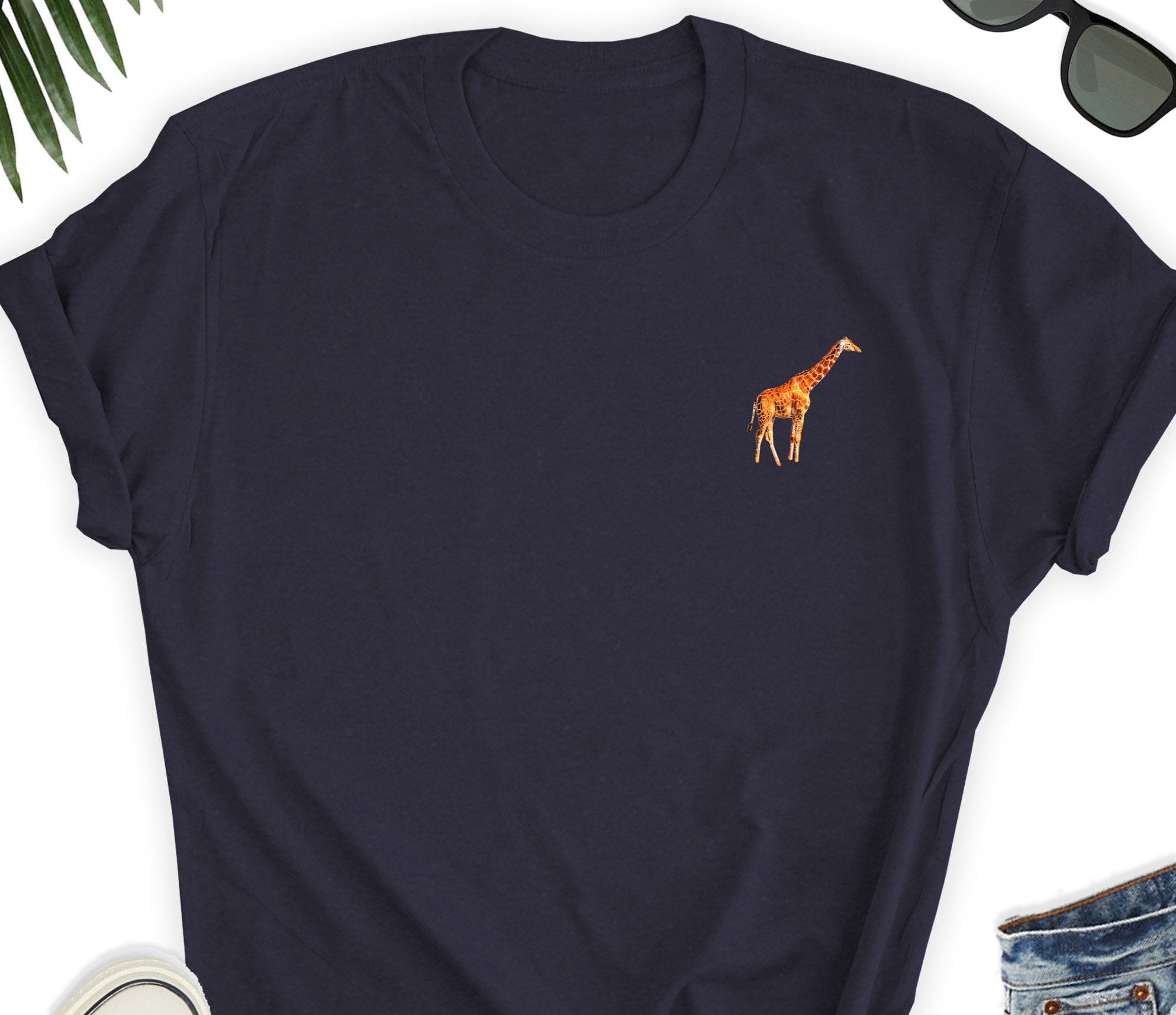 Giraffe Shirt, Giraffe T-shirt, Cute Giraffe Tee, Giraffe Top, Giraffe ...