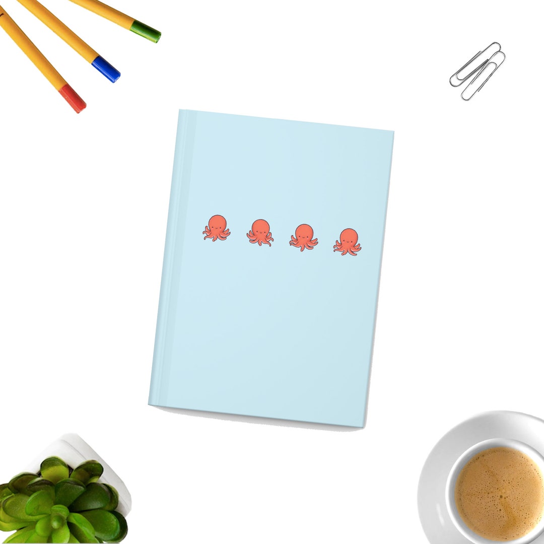 Octopus Journal Spiral Notebooks, Cute Octopus Journal, Gift for ...