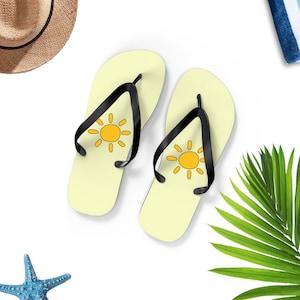Sun Sunshine Flip-flops, Cute Sunshine Flip Flops Sandals, Sunshine ...