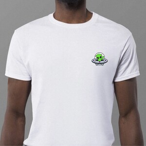 Alien Shirt, Cute Alien Spaceship Lover T-shirt, Alien Tee Shirt, Alien ...