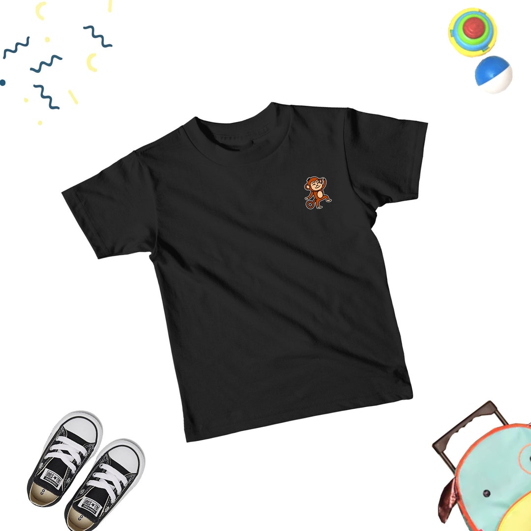 Monkey Cute Kids Shirt, Fun Monkey Child Tee, Monkeys Lover Kids T ...