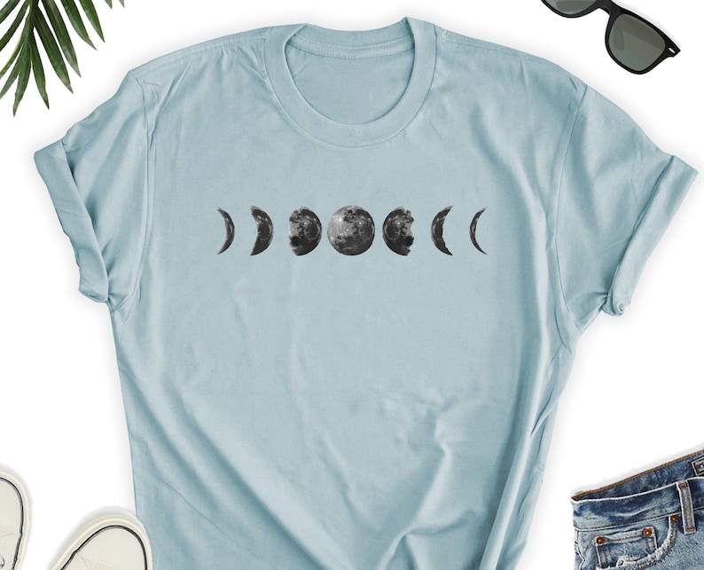 Moon Phases Shirt / Moon Shirt / Moon Phases / Unisex Shirt - Etsy
