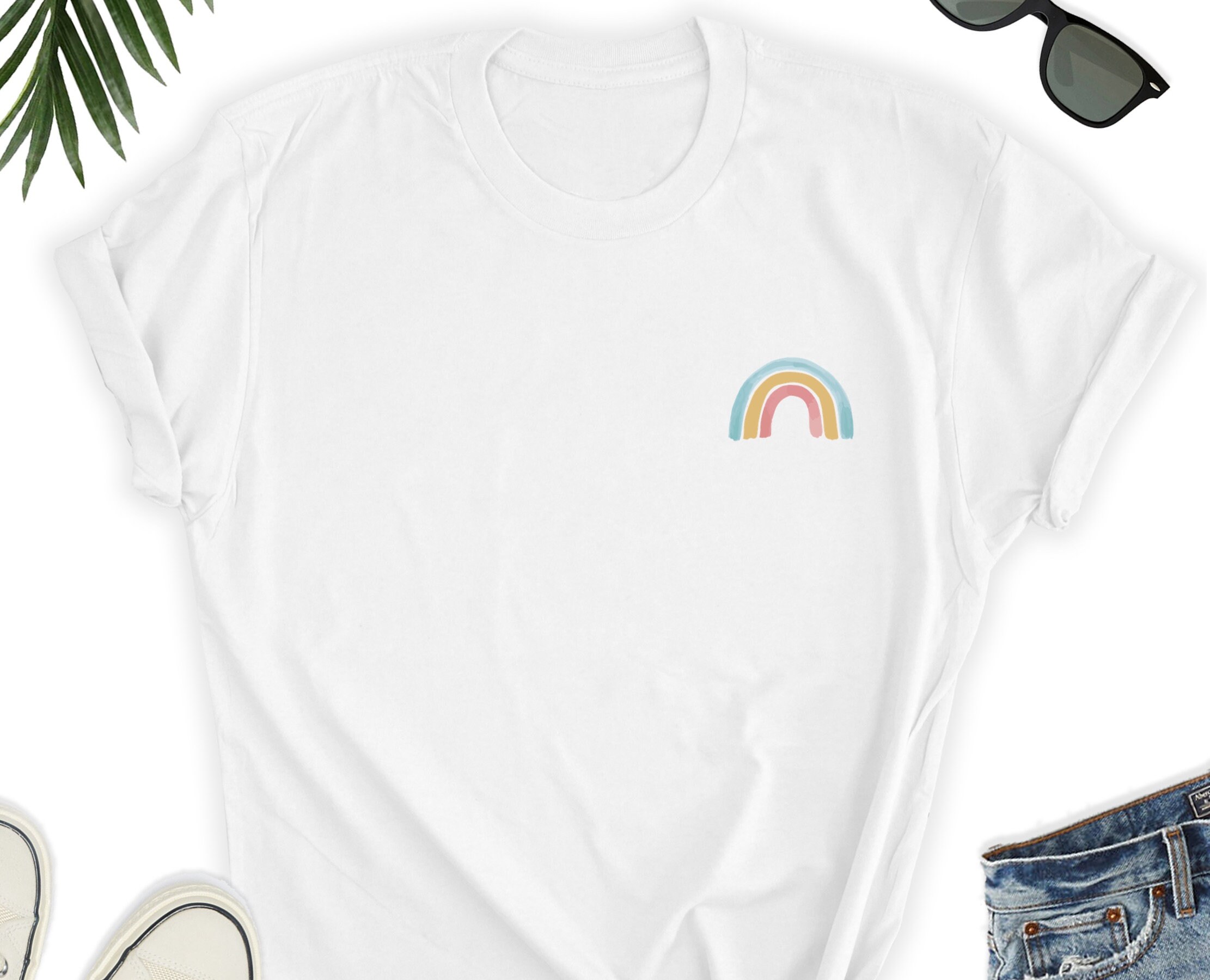 Rainbow Shirt Cute Rainbow T-Shirt Rainbow Cute shirt Cute | Etsy